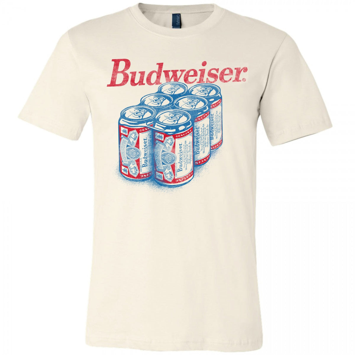 Budweiser Hand-Drawn Six Pack — ON TOP